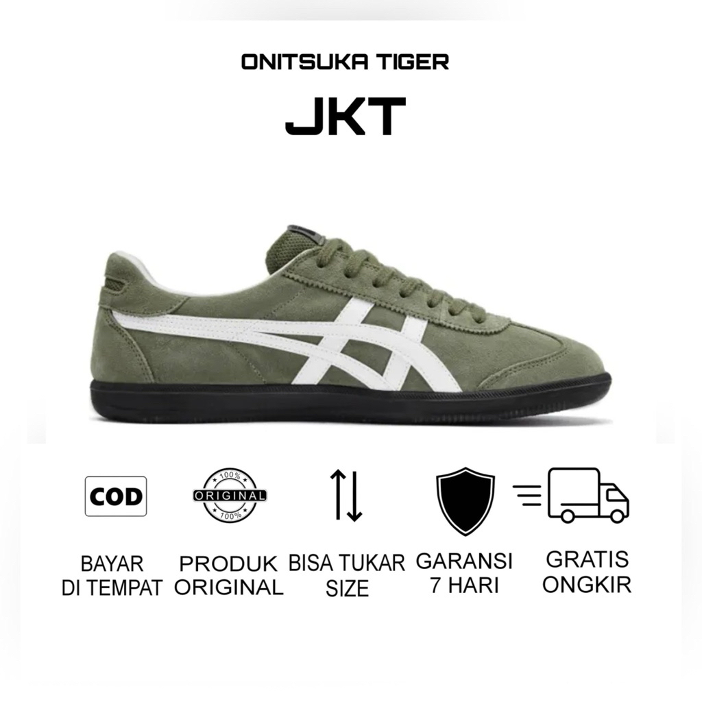 Jual sepatu onitsuka tiger green white/ sepatu wanita/ sepatu pria/ sepatu sneakers | Shopee ...