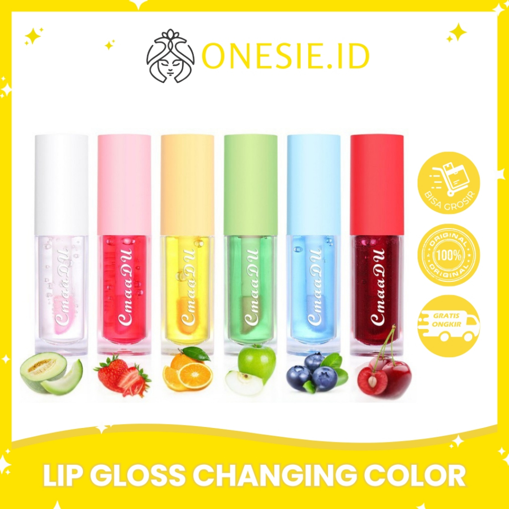 Jual CMAADU Lip Gloss Changing Color Lipstik Bibir Berubah Warna XX024 ...