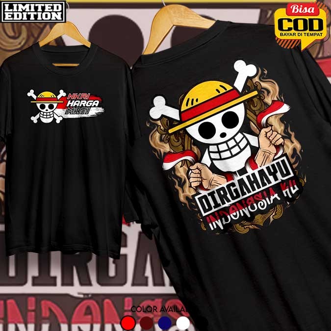 Jual Kaos One piece kemerdekaan 17 agustus, Kaos Kemerdekaan wanpis ...