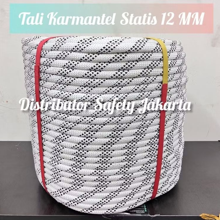 Jual Tali Karmantel Statis Ropes 12 mm x 50 Meter Original Murah ...