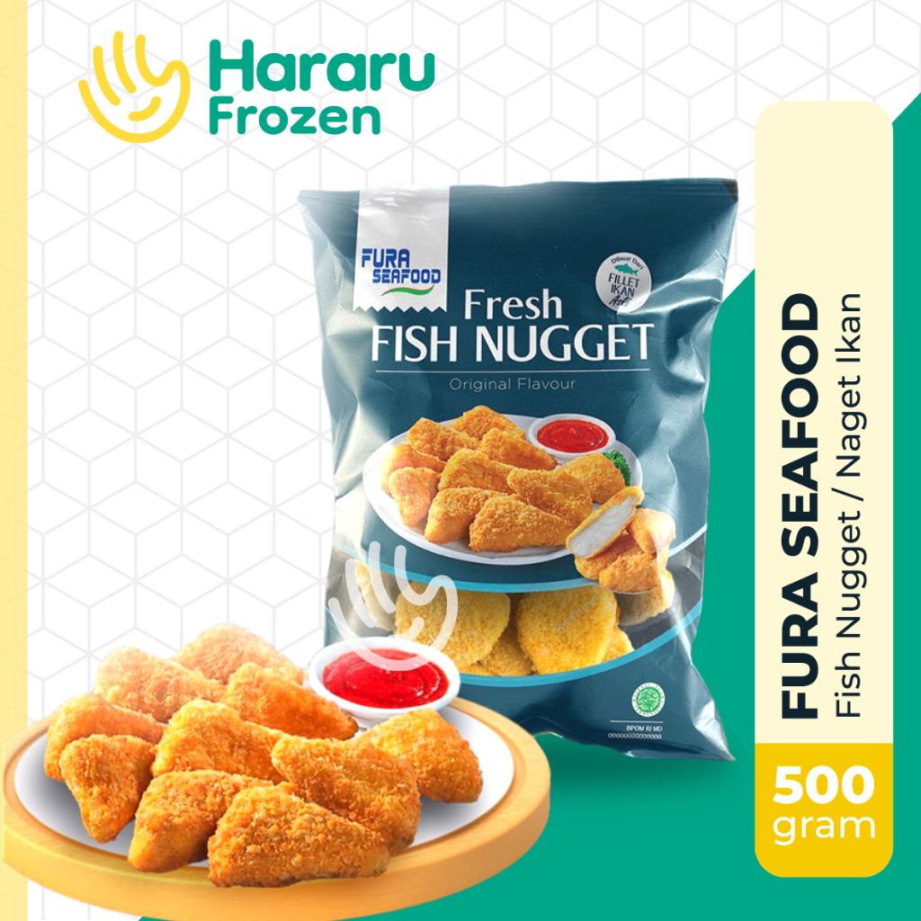 Jual Fura Seafood Fish Nugget Naget Ikan 500 gram | Shopee Indonesia