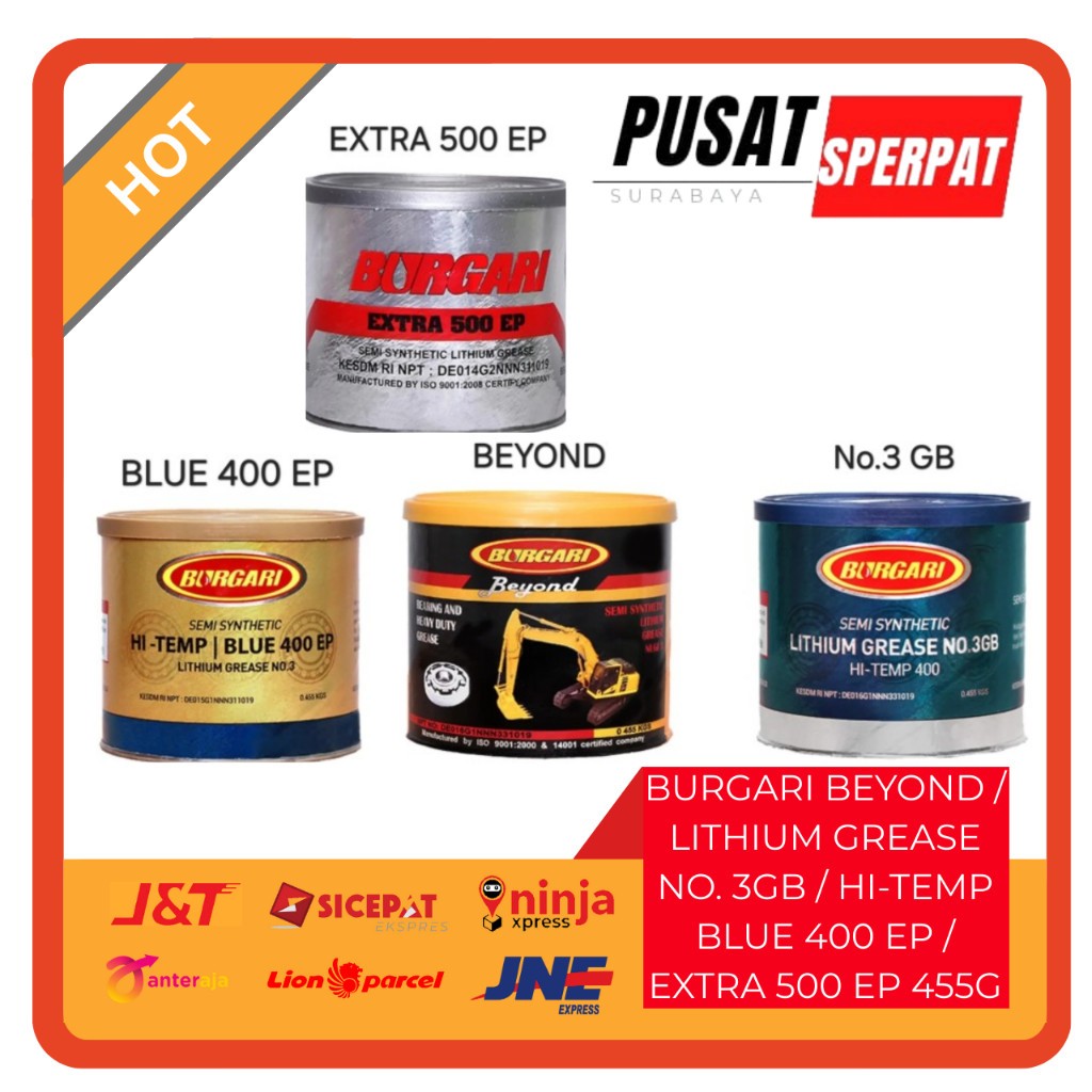 Jual BURGARI - burgari PERLUSIN gemuk beyond / lithium grease no. 3gb ...
