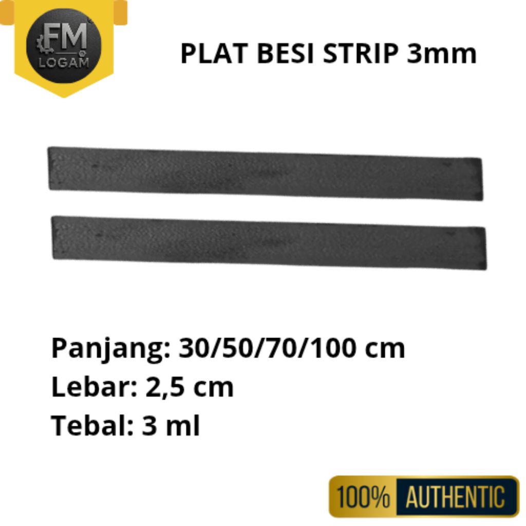 Jual PLAT BESI STRIP 3mm | Shopee Indonesia