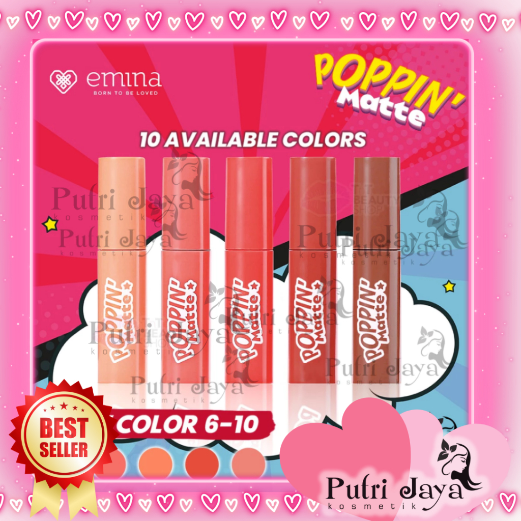 Jual EMINA Poppin Matte Lipcream Lip Cream | Shopee Indonesia
