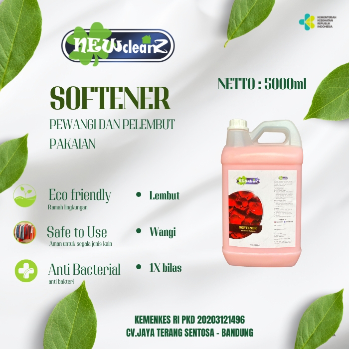 Jual SOFTENER pelembut pewangi pakaian laundry premium newcleanz 5000ml ...