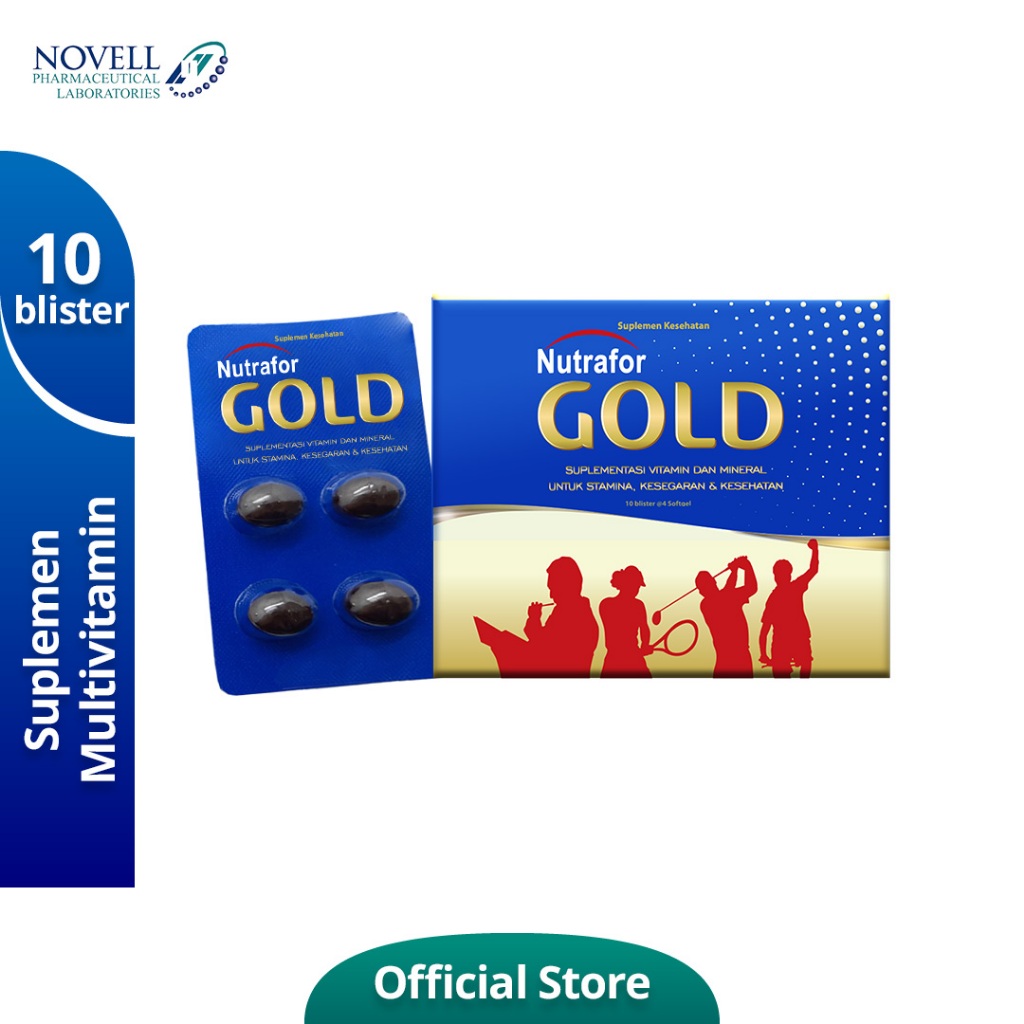 Jual Nutrafor Gold - Suplementasi Vitamin dan Mineral | Shopee Indonesia