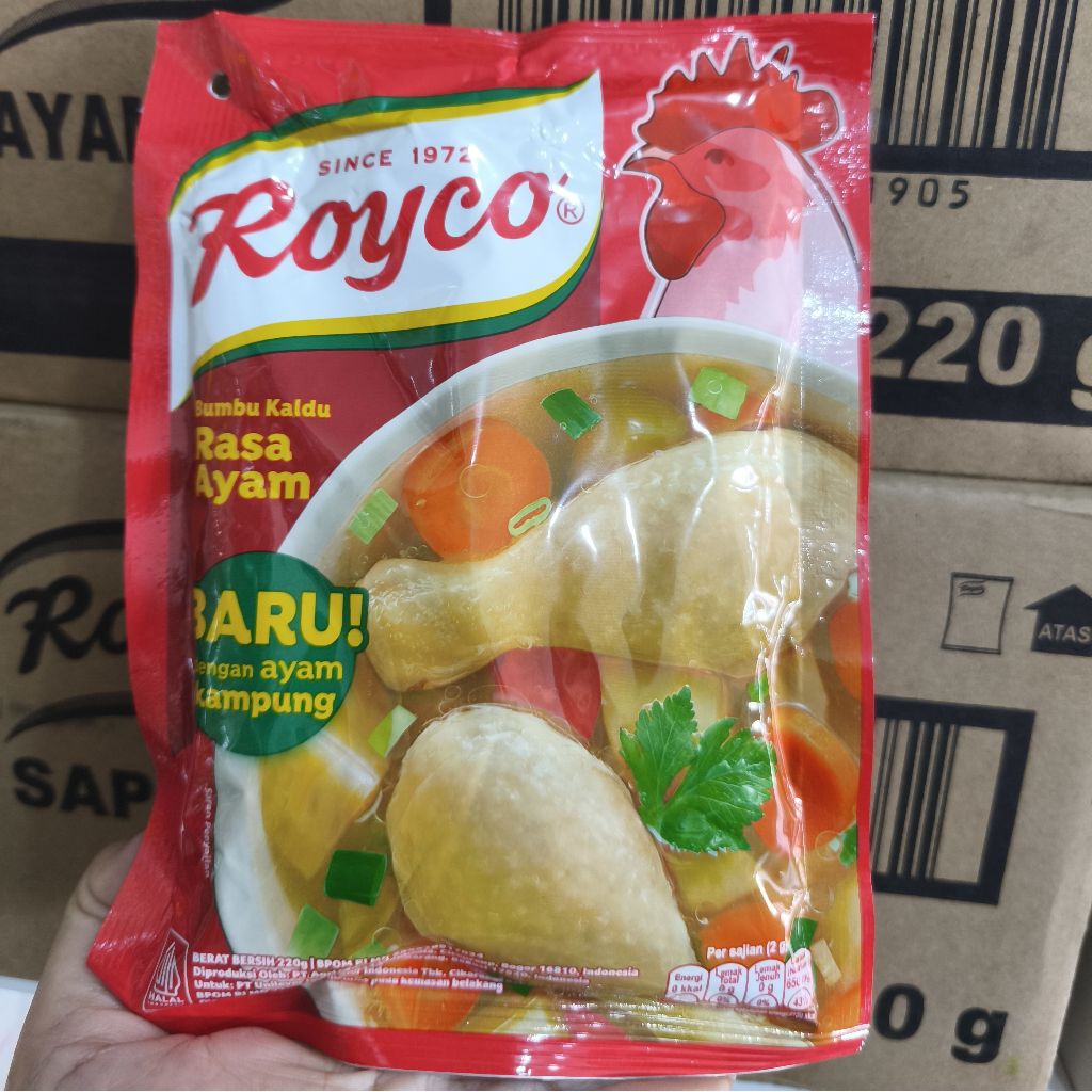 Jual Royco Bumbu Kaldu Rasa Ayam dan Sapi 220gr | Shopee Indonesia