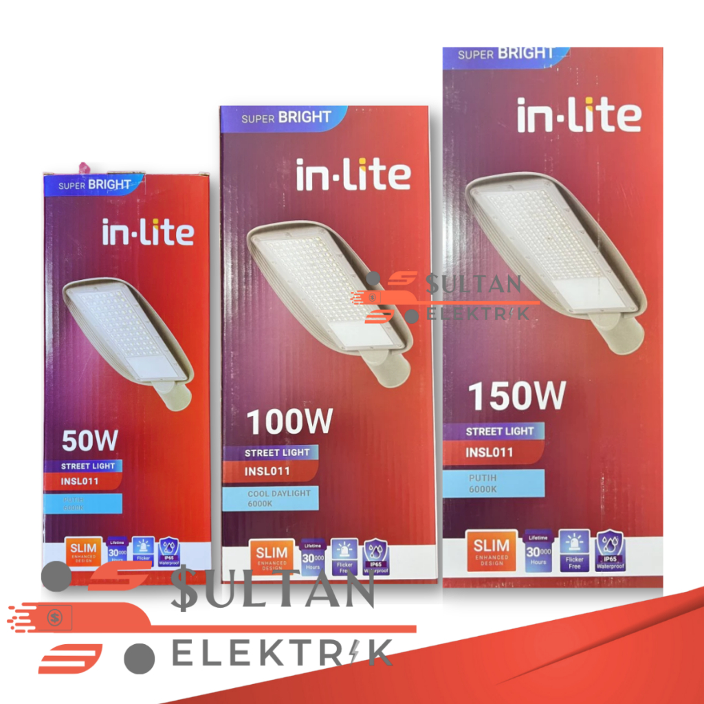 Jual INSL011 Lampu Jalan PJU LED 50W 100W 150W IP65 Street Light Inlite / Lampu Pju Inlite ...