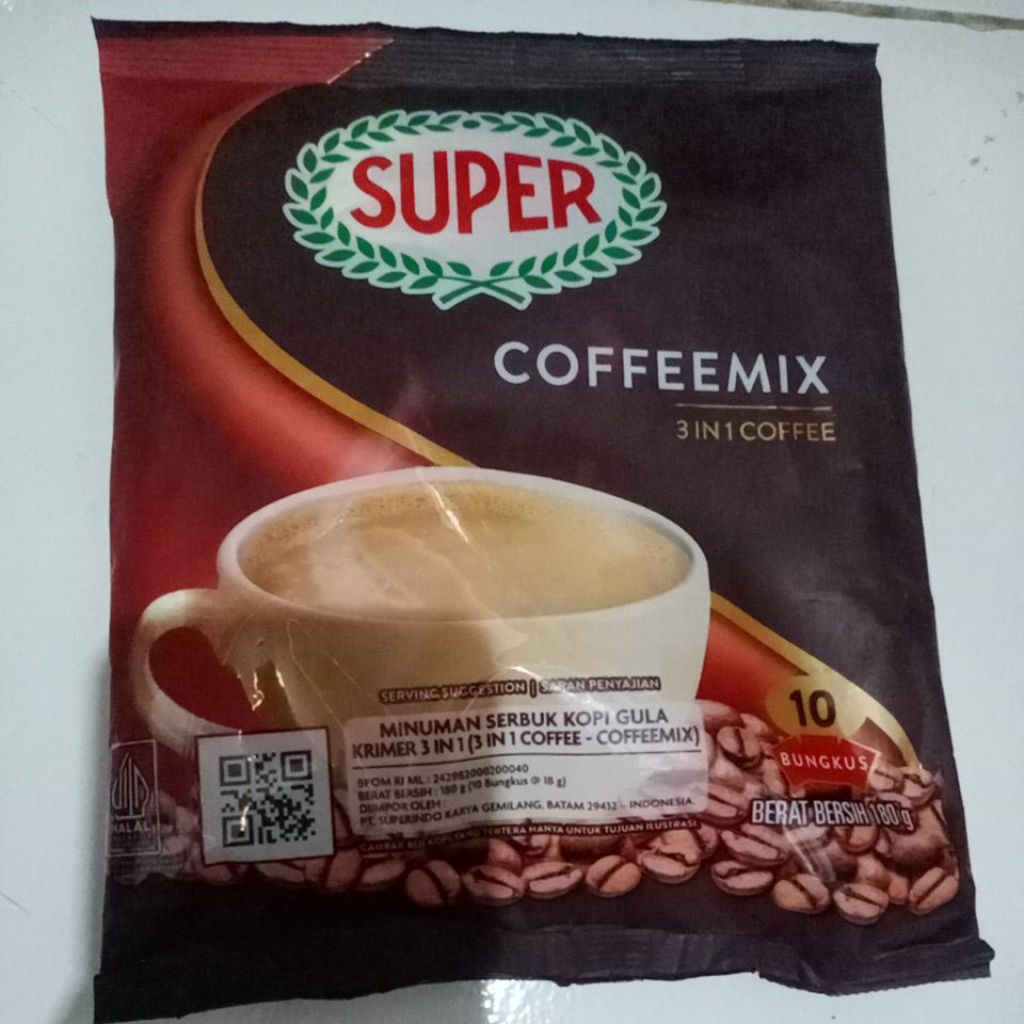 Jual SUPER COFFEEMIX 3IN1 COFFEE (10SCHT) | Shopee Indonesia