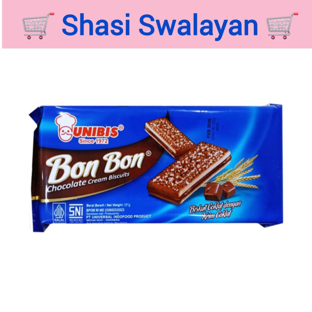Jual UNIBIS Bon Bon Biskuit Coklat 191 Gram | Shopee Indonesia