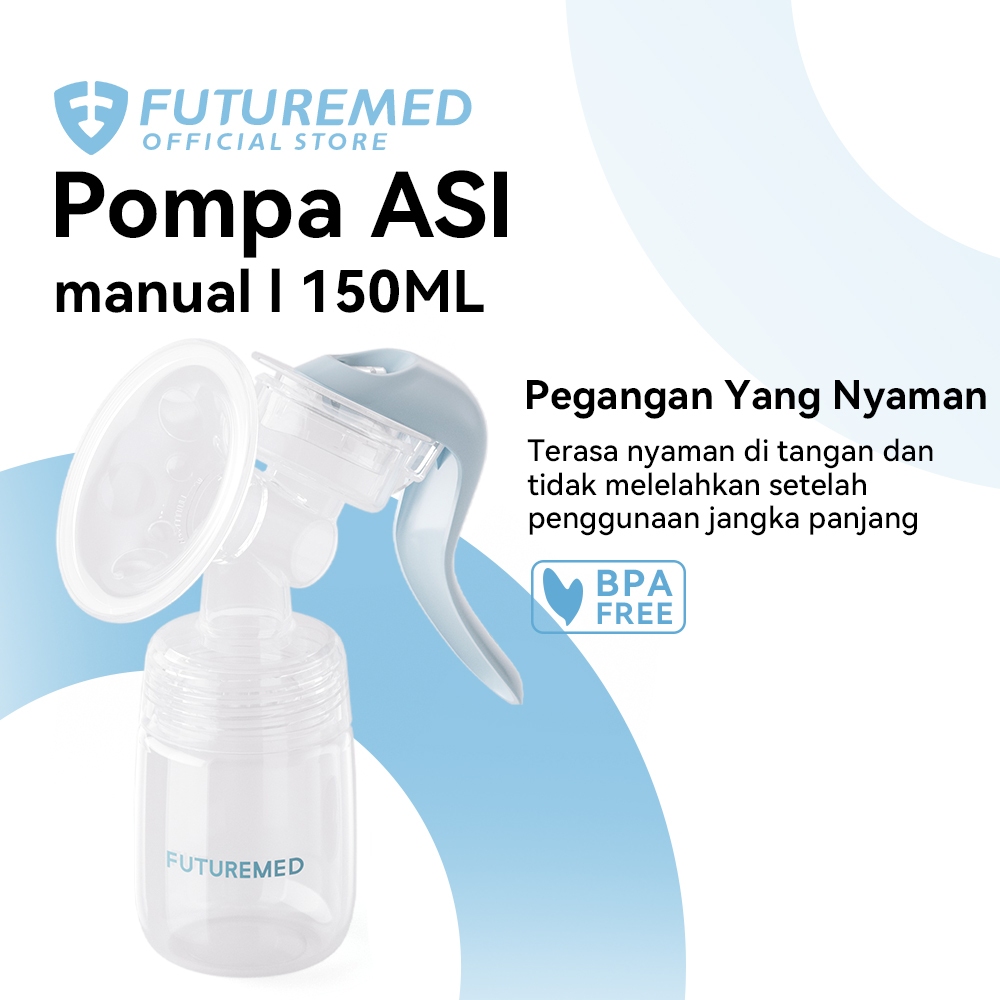 Jual FUTUREMED Pompa ASI manual botol susu 150ml Manual Breast Pump ...