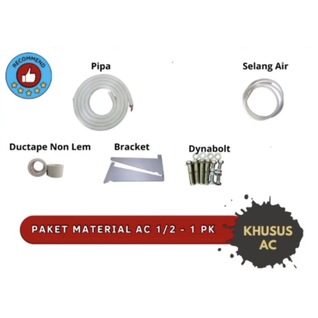 Jual New Satu Paket Set Perlengkapan Pemasangan Pasang AC (PERLENGKAPAN ...