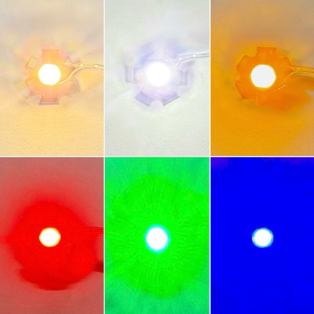 Jual Led HPL 1W Watt + Heatsink Set Warna Putih Merah Kuning Hijau Biru ...