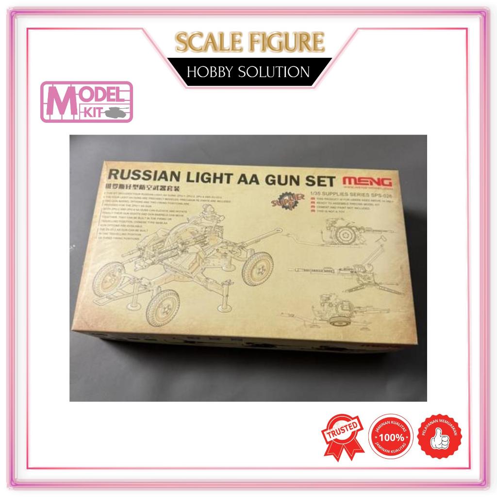 Jual 1/35 military modelkit MENG sps-026 Russian Light AA Gun Set ...