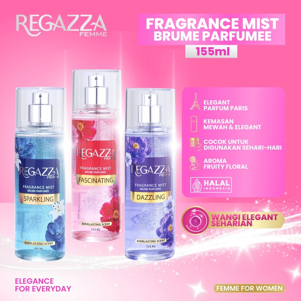 Jual Regazza Mist Brume Parfumee Sparkling - Fascinating - Dazzling ...