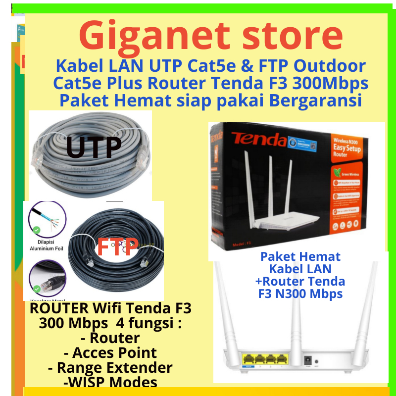 Jual Kabel LAN UTP Indoor Cat5e Kabel LAN FTP Outdoor Cat5e Kabel Wifi ...