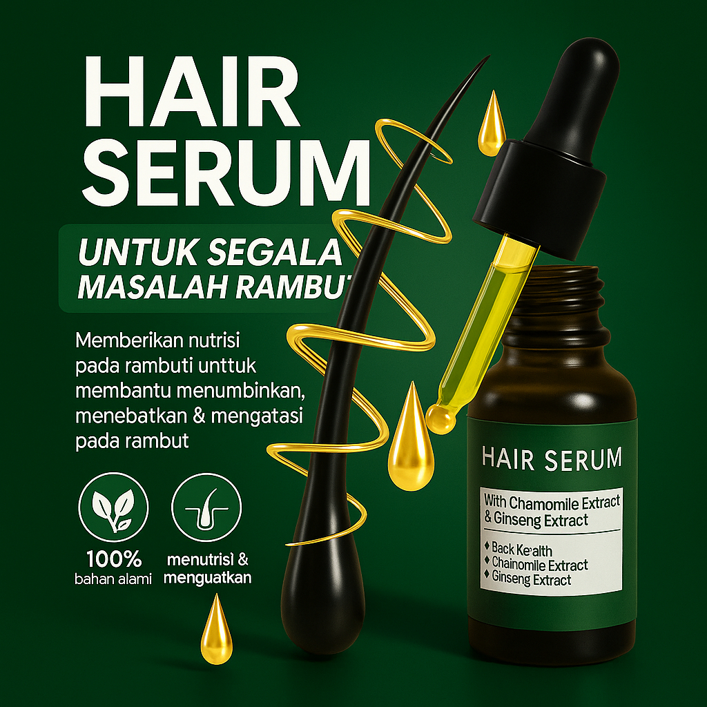 Jual Hair Serum Rambut Rontok & Kering | Serum Rambut Halus, Lembut ...
