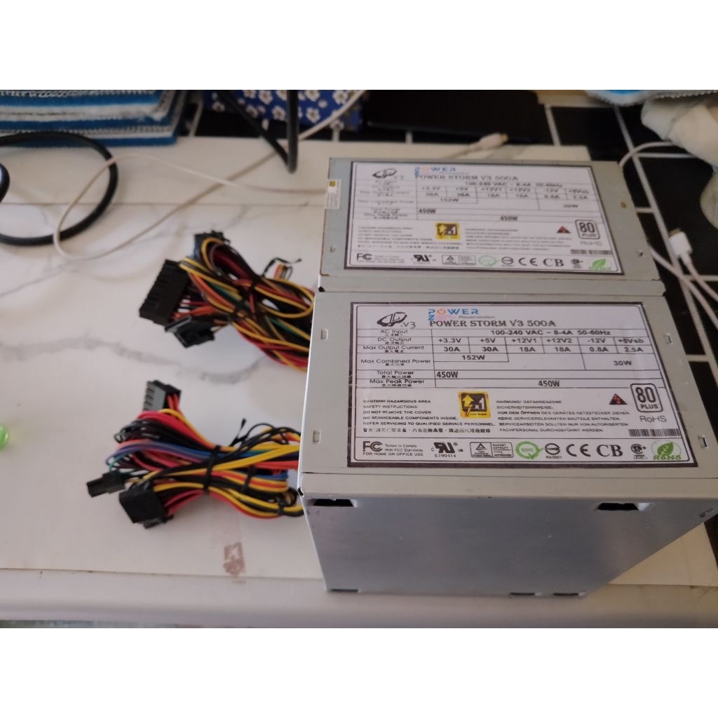 Jual Psu 450watt PowerZ standar 24pin mobo + 1x 4pin mobo | Shopee ...