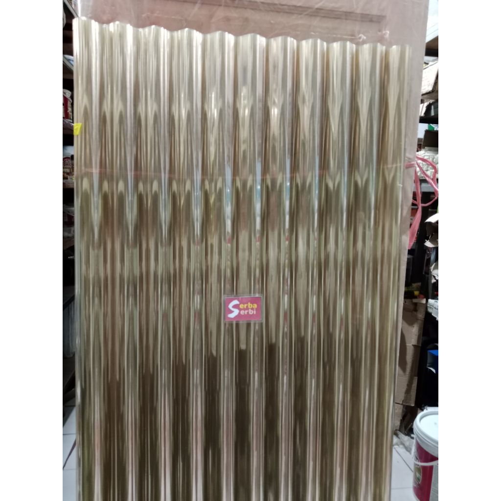 Jual */LEMBAR ATAP PVC BENING*Seng rumah gelombang bening(instant ...