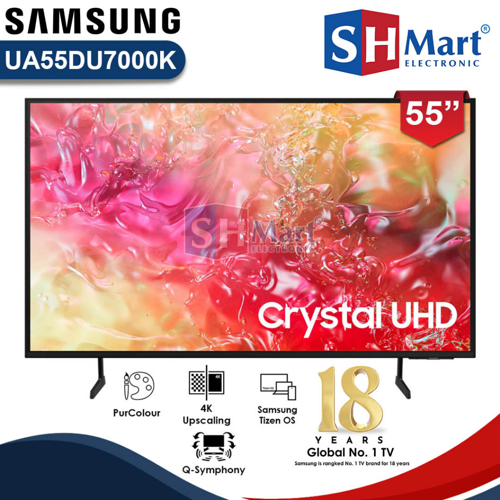 Jual SMART TV SAMSUNG 55 INCH UA55DU7000KXXD / 55DU7000 CRYSTAL UHD 4K GARANSI RESMI (MEDAN ...
