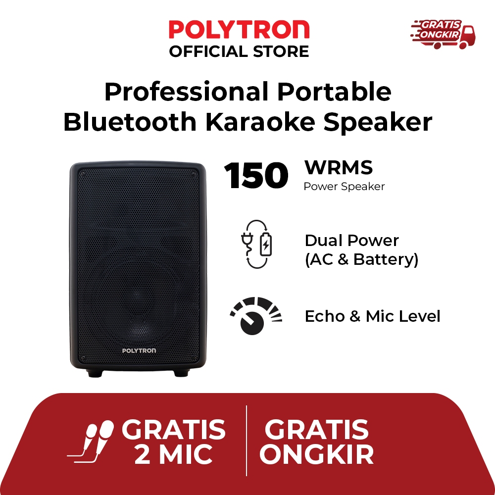 Jual POLYTRON Speaker Aktif Portable PAS PRO8F3 | Shopee Indonesia