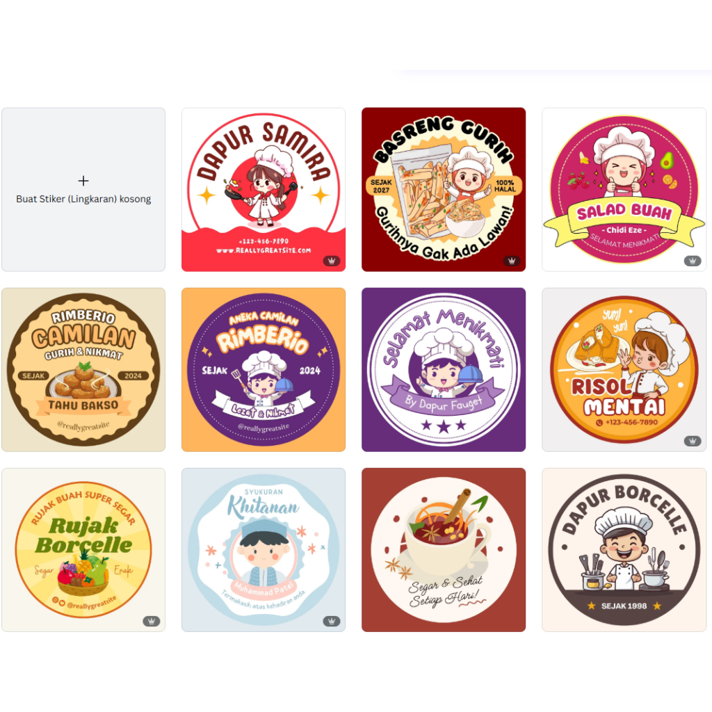 Jual STIKER/LABEL/STICKER UKURAN 4X4 | Shopee Indonesia