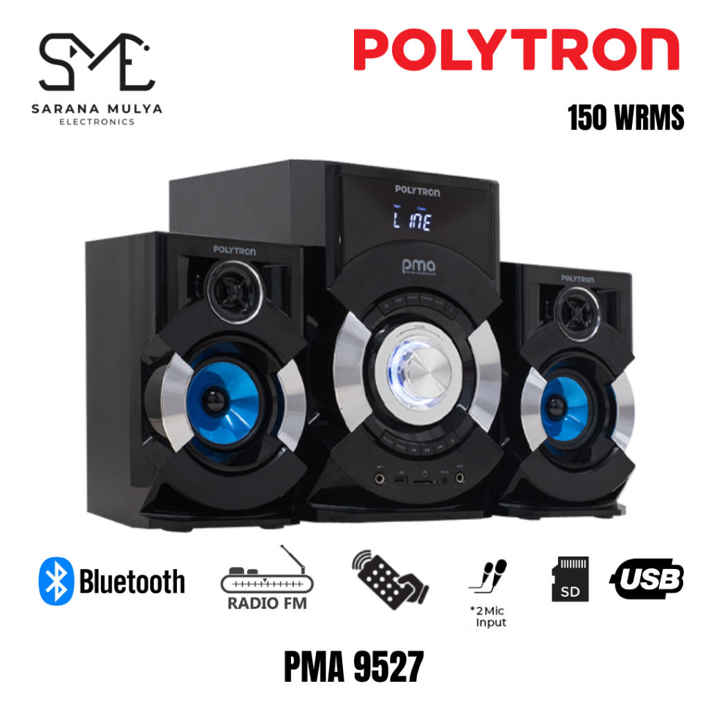 Jual Speaker Bluetooth Polytron PMA 9527 - Speaker Aktif Bluetooth ...