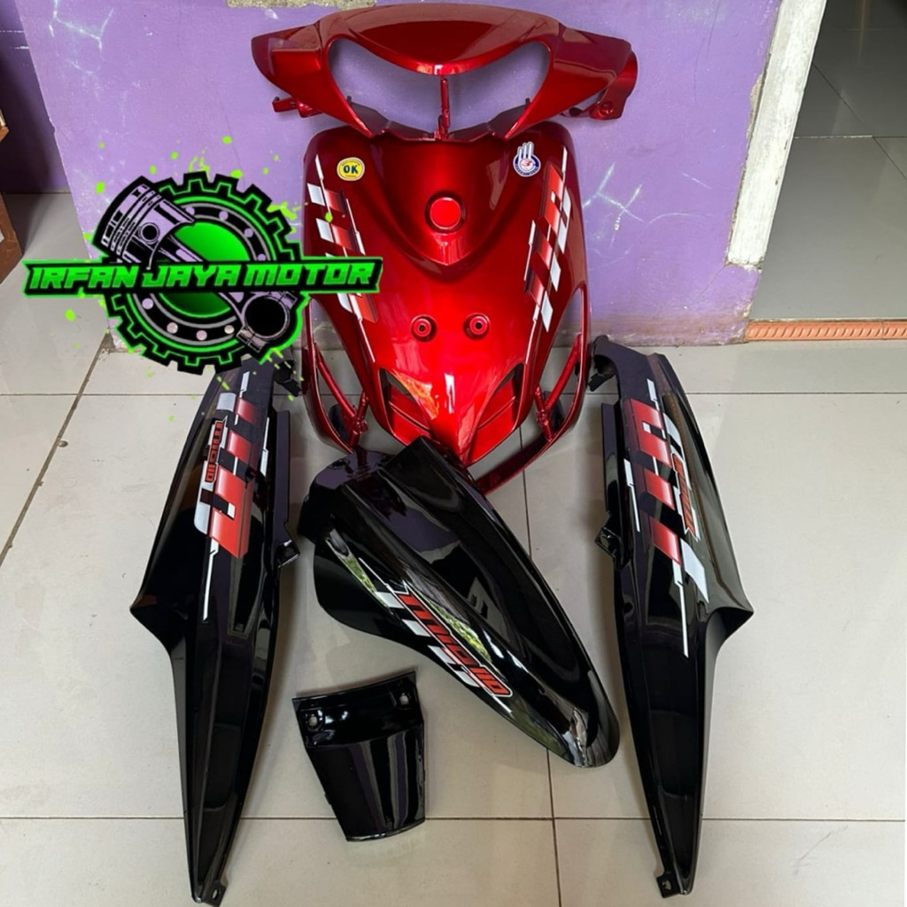 Jual Full Body Halus Yamaha Mio Smile Warna Merah Hitam VIETNAM STYLE ...