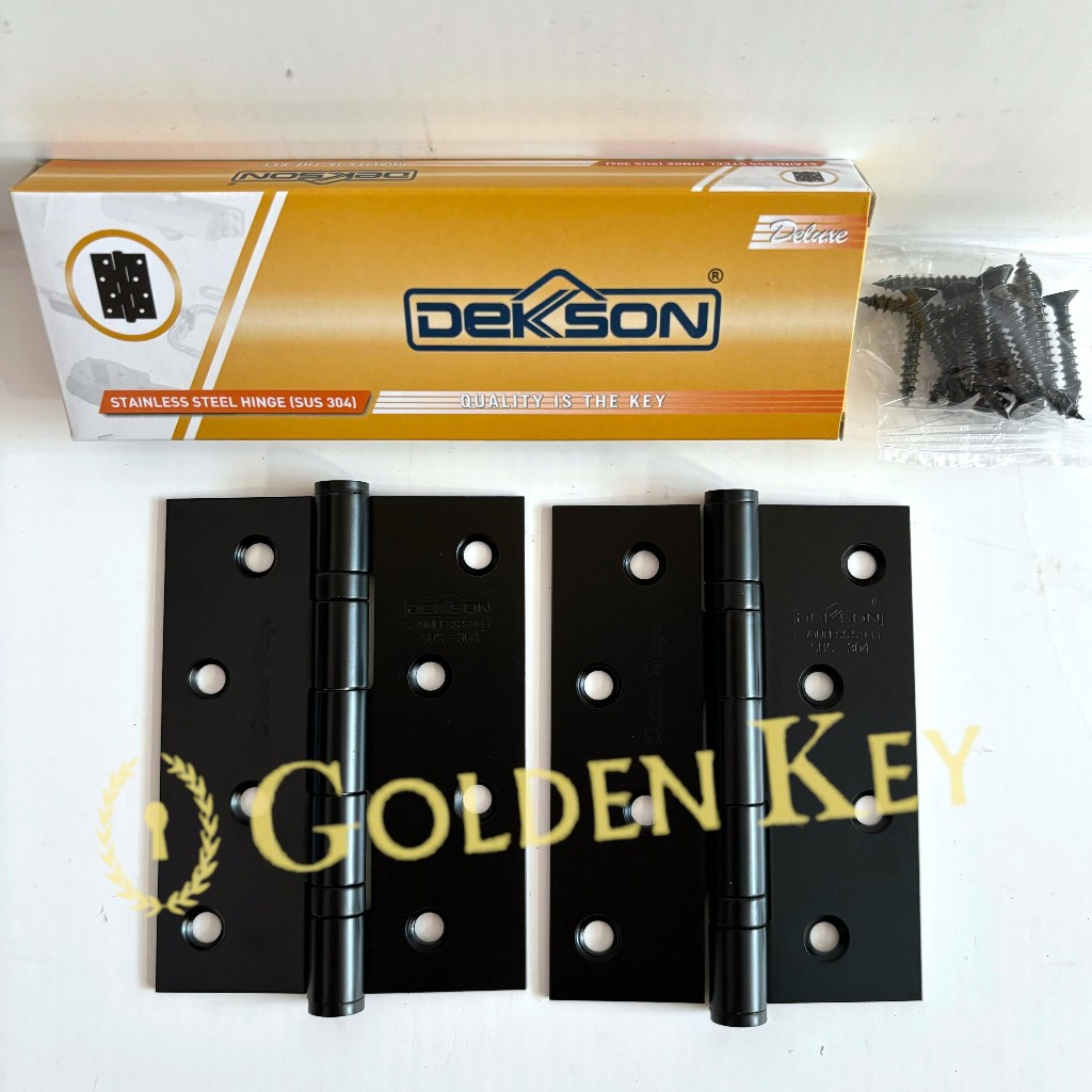 Jual Engsel Pintu Hinge Dekson Dekkson 4 Inch ESS DL 4X3X2MM 2BB BK ...