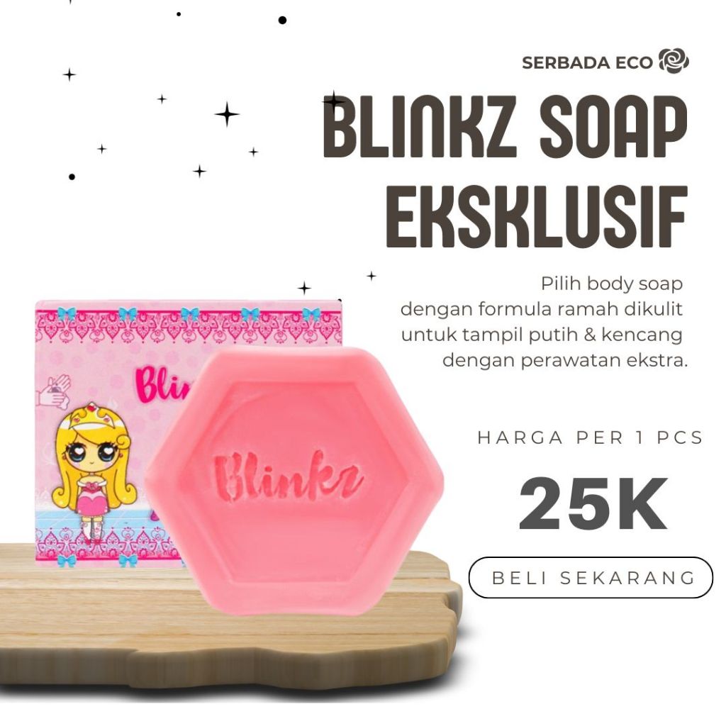 Jual BLINKZ SOAP WHITENING sabun pemutih badan tubuh blinkz soap blink ...