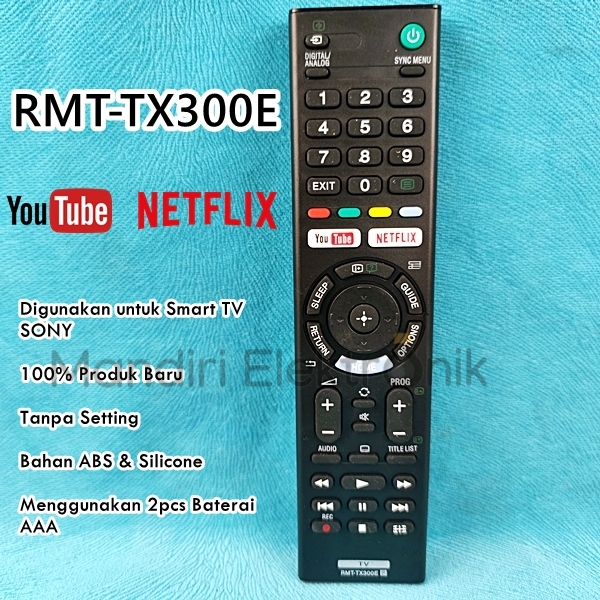 Jual Remote Remot TV Sony Bravia LCD LED Smart TV Google Youtube ...