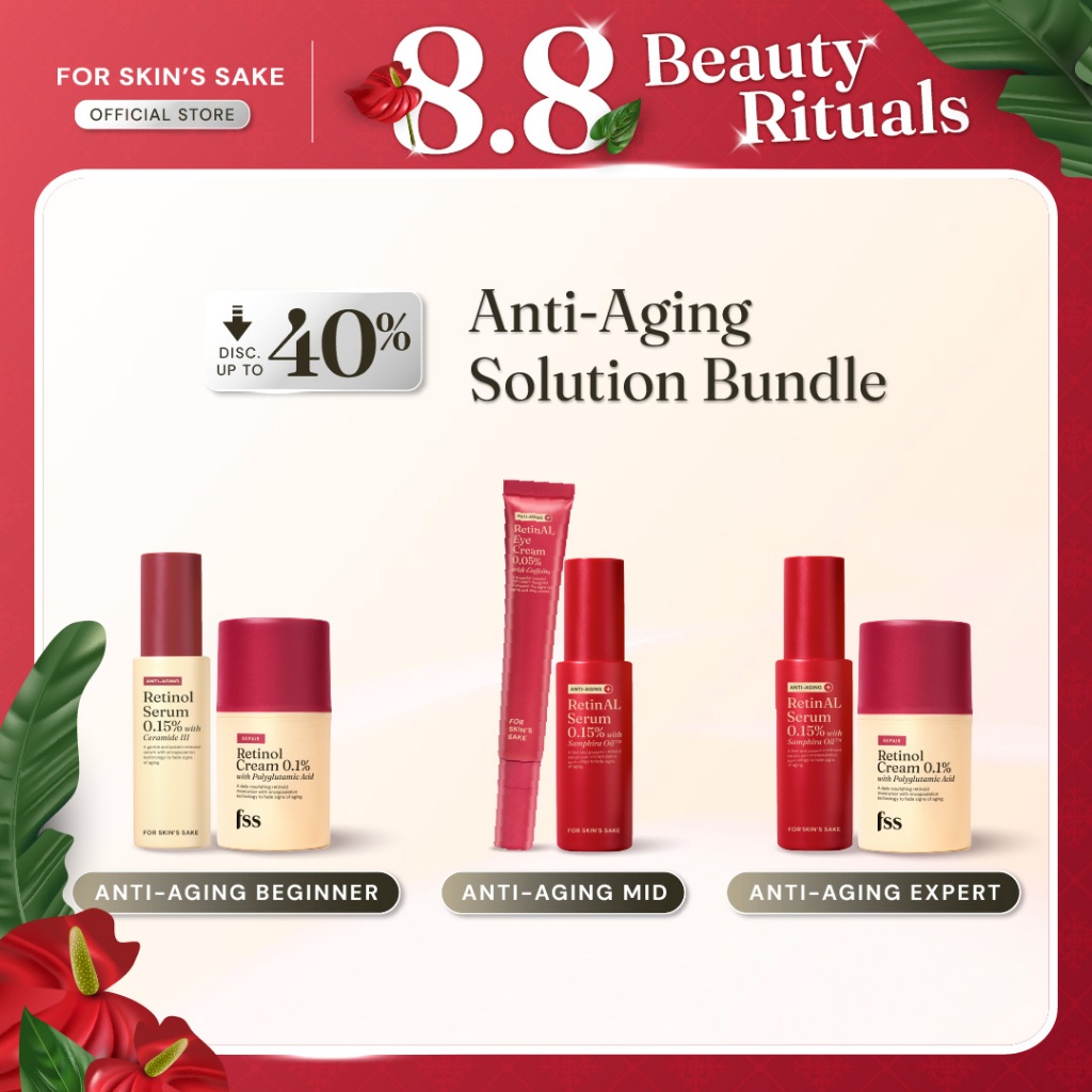 Jual For Skin's Sake FSS Anti Aging Bundle melawan penuaan menghaluskan garis halus meratakan ...