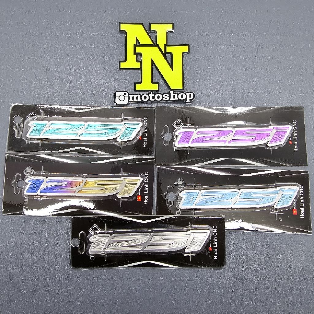 Jual SATUAN EMBLEM LOGO 125i TITANIUM VIETNAM | Shopee Indonesia