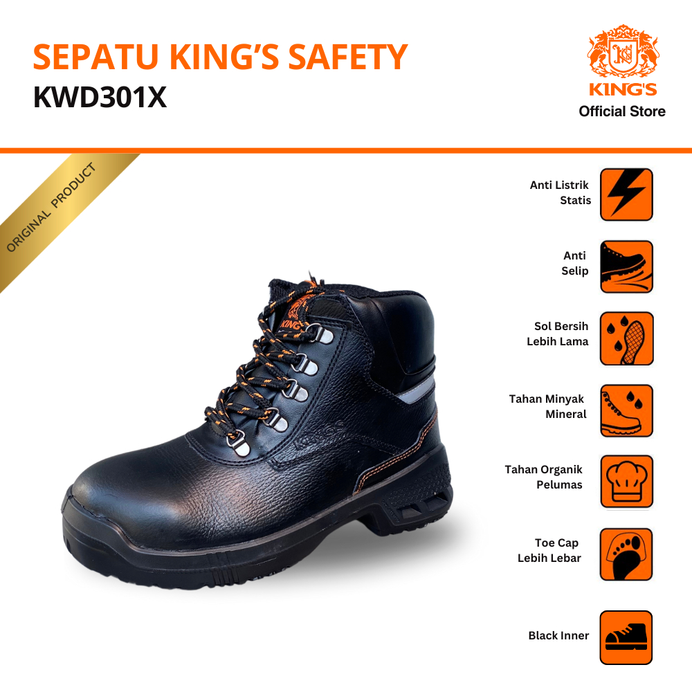 Jual Sepatu Safety Kings Safety Shoes Original KWD301X | Shopee Indonesia