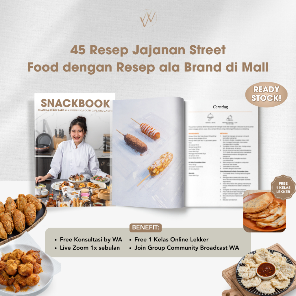 Jual Buku 45 Resep Jajanan & Cemilan dengan Resep ala Brand Mall by ...