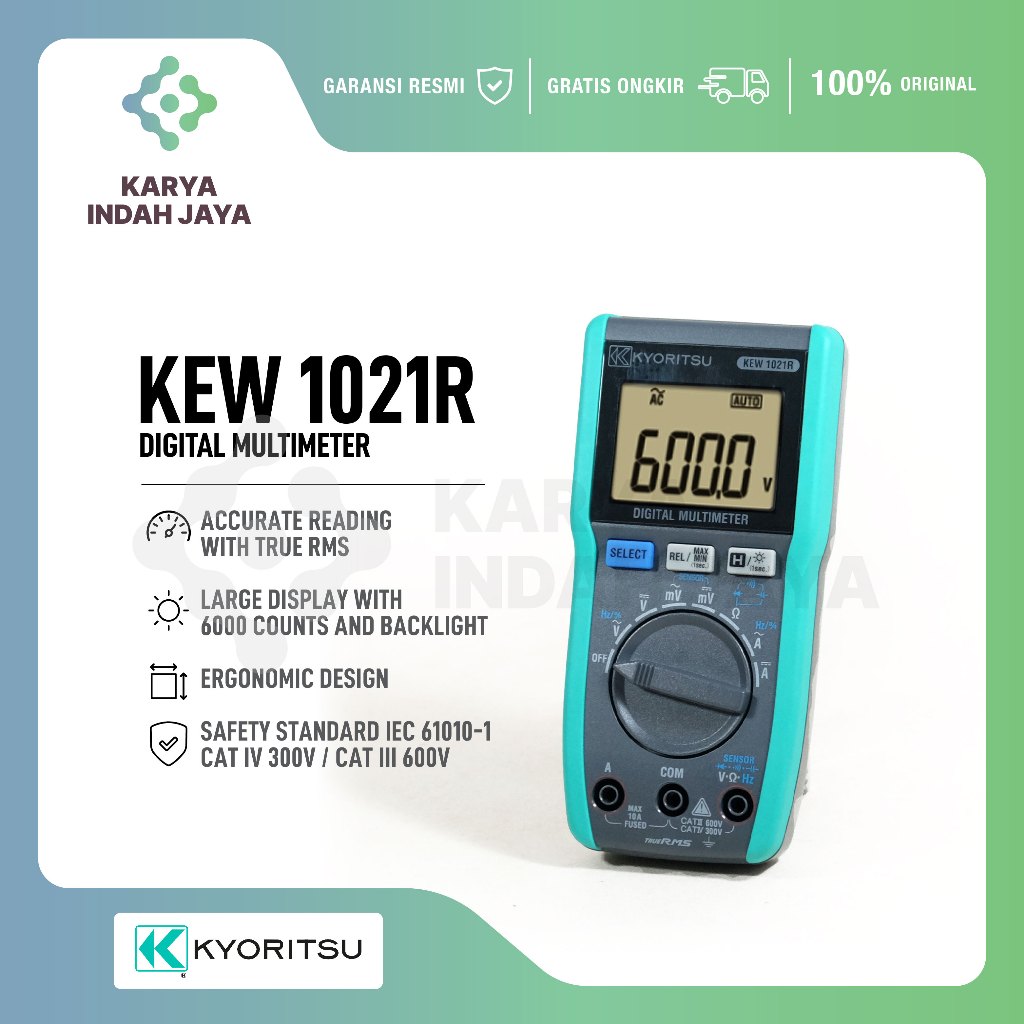 Jual Digital Multimeter kyoritsu 1021R / Digital Multitester | Shopee ...