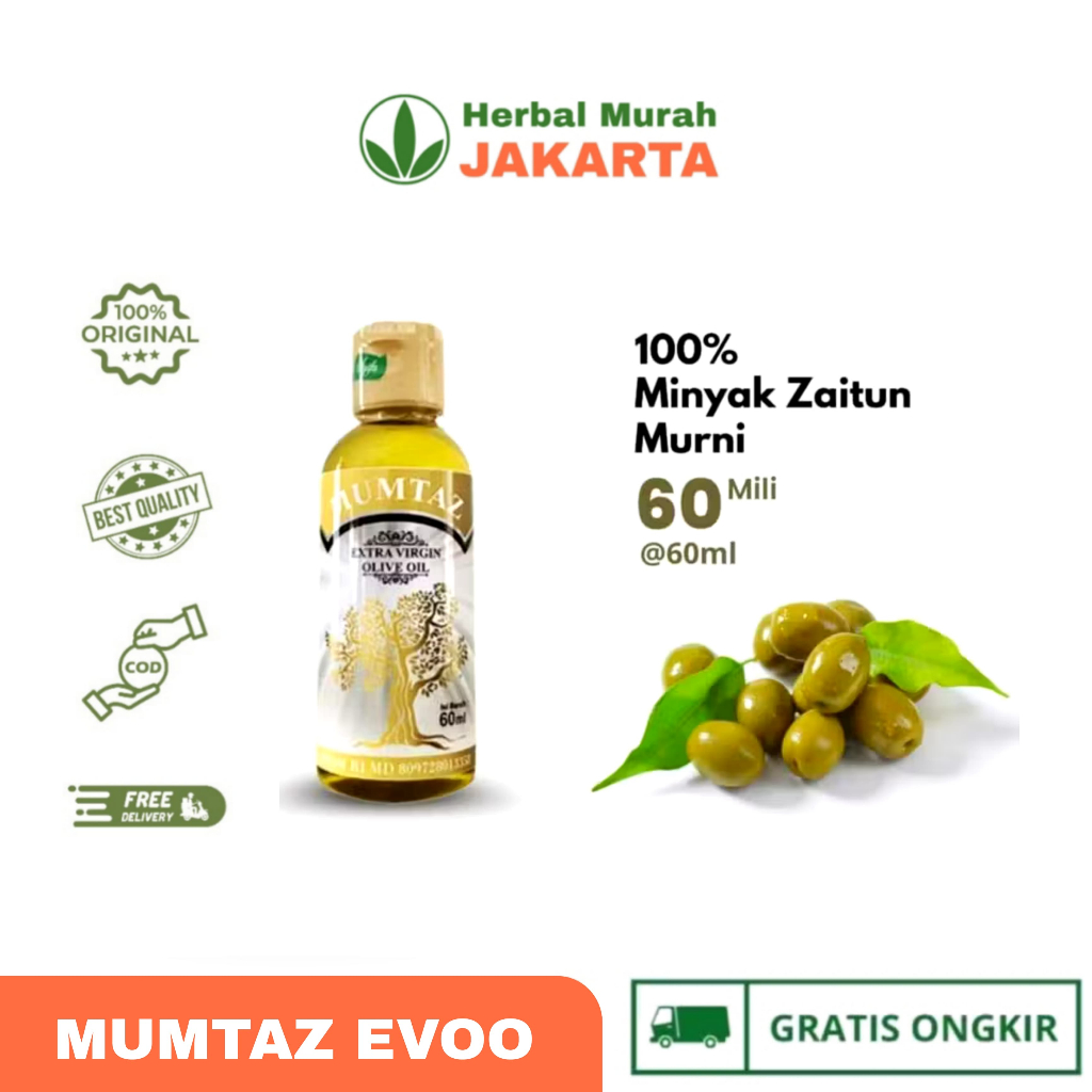 Jual Minyak Zaitun Curah Mumtaz 60ml Extra Virgin Olive Oil Asli Murni ...