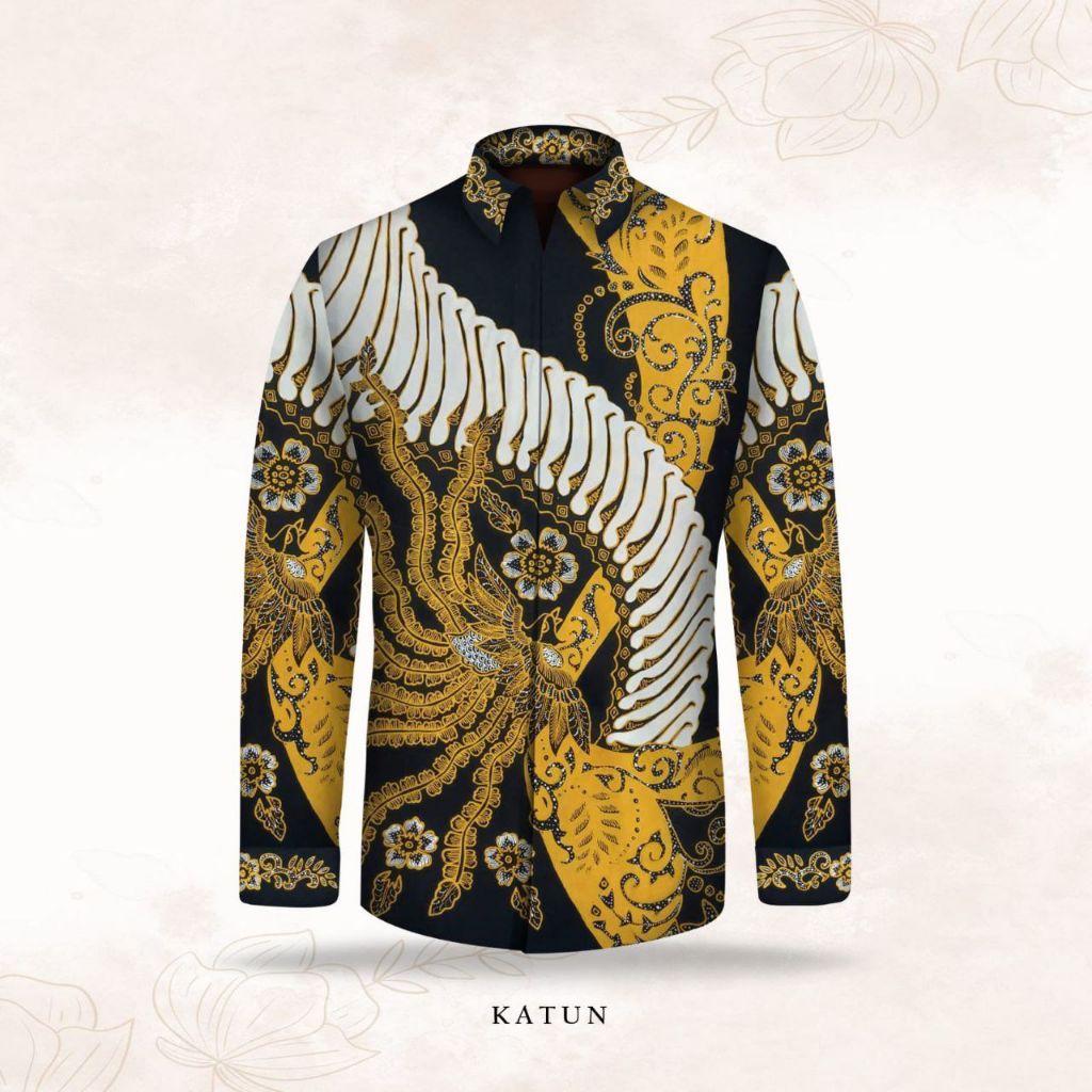 Jual Bahan kemeja batik tulis katun premium dan request prada gold ...
