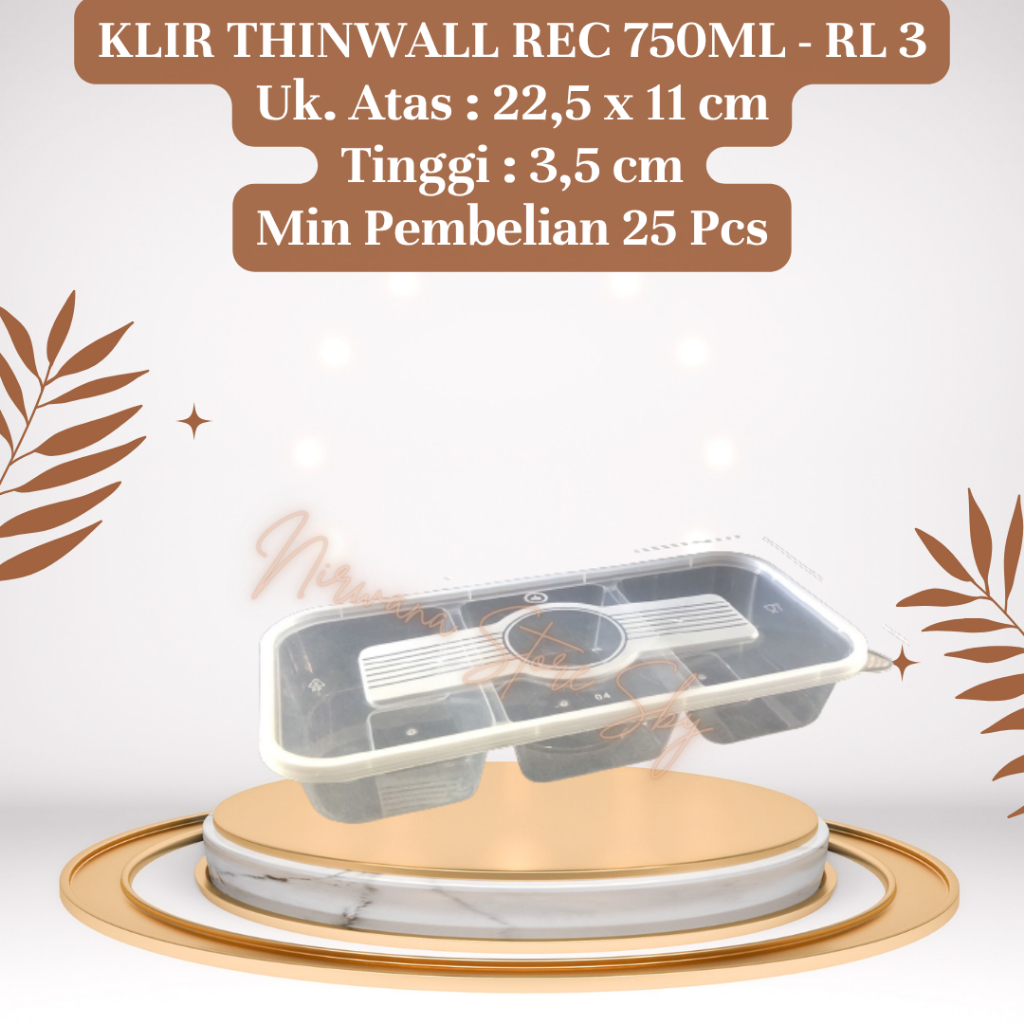 Jual (25 Pcs) Klir Thinwall REC Long 750ml | RL 1 | RL 1A | RL 1B | RL ...