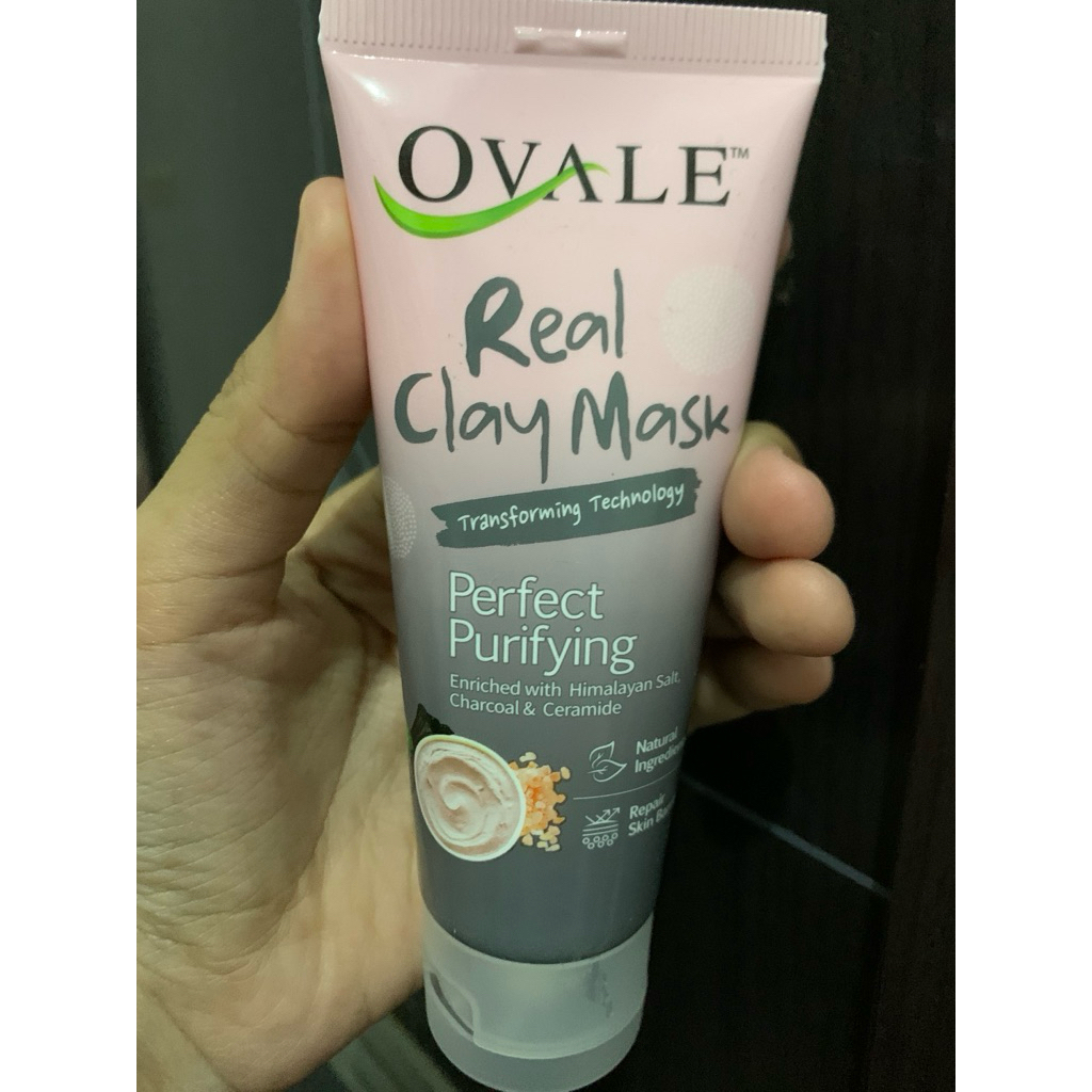 Jual Ovale Real Clay Mask Perfect Purifying | Shopee Indonesia