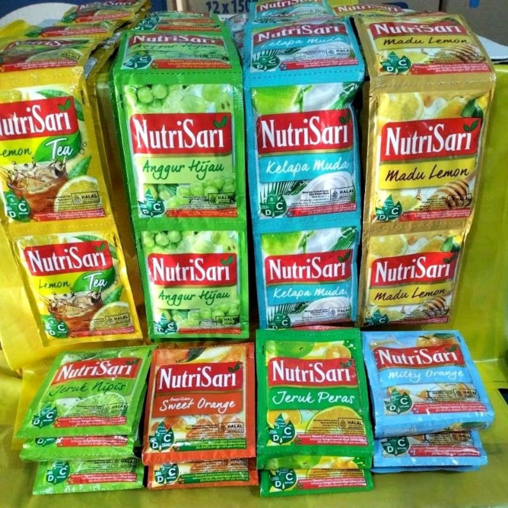 Jual NUTRISARI ISI 10 SACHET ALL VARIANT RASA | Shopee Indonesia
