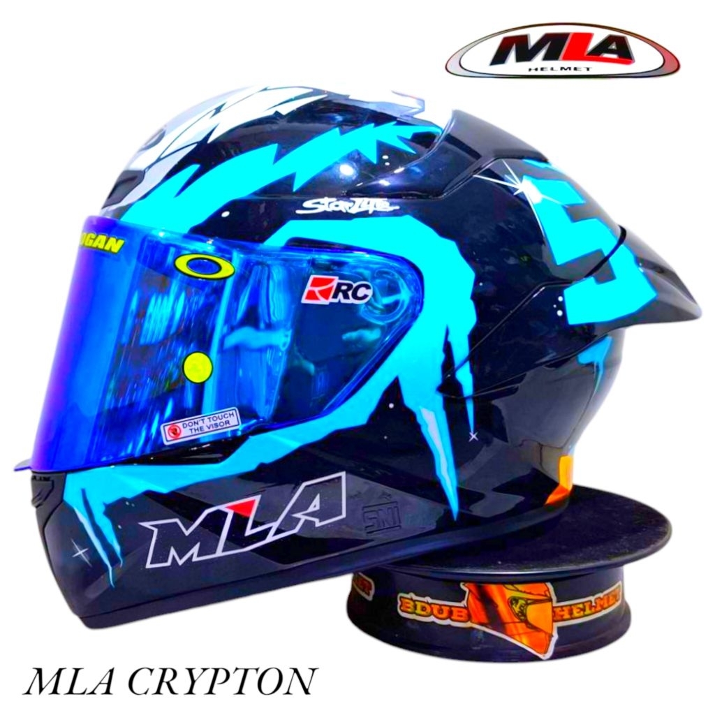 Jual Helm TT course MLA Wintertest paket ganteng spoiler 3D | Shopee ...