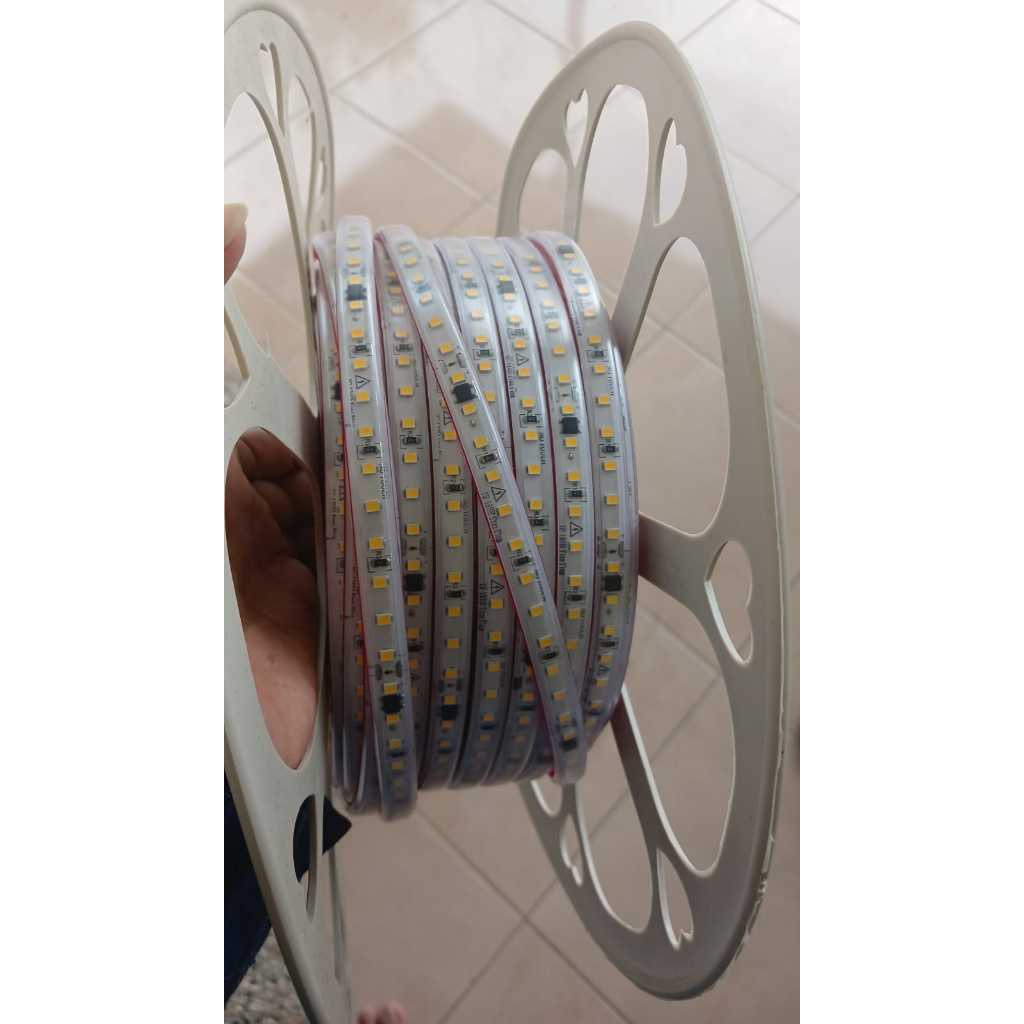 Jual Led strip 220V Tanpa Adaptor Mata Led Rapat 120 Led Isi Neon Flex ...