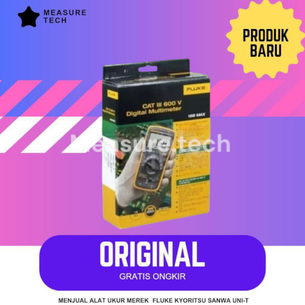 Jual Fluke 15b max multimeter digital avometer digital original 100% ...