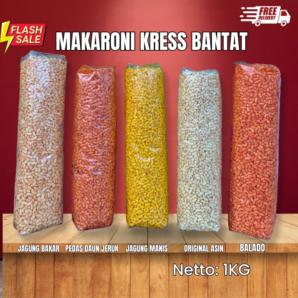Jual Makaroni Bantat 1 Bal /makaroni bantet 1kg/makaroni bantat 1bal ...