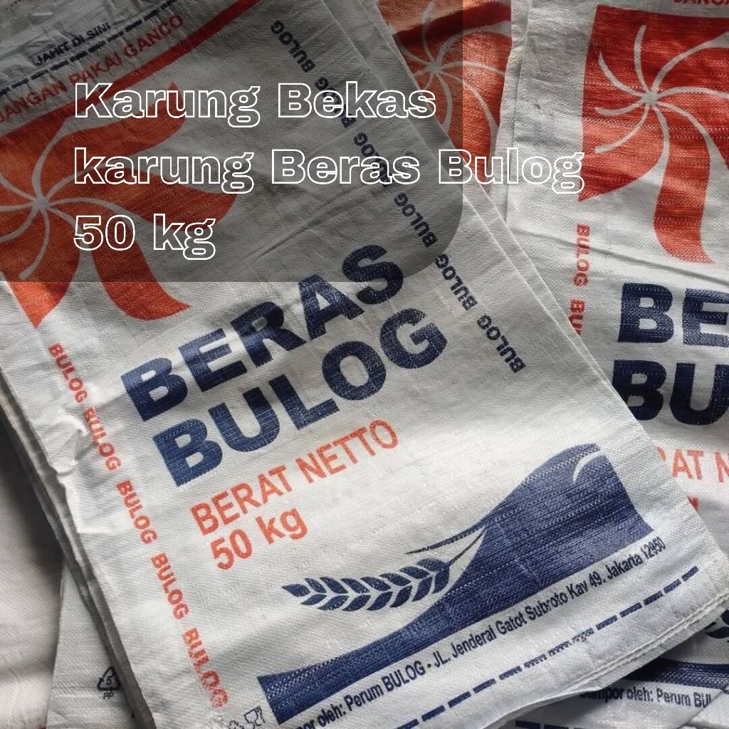 Jual Karung Bekas 50kg / Karung Bulog 50kg Bekas Beras | Shopee Indonesia
