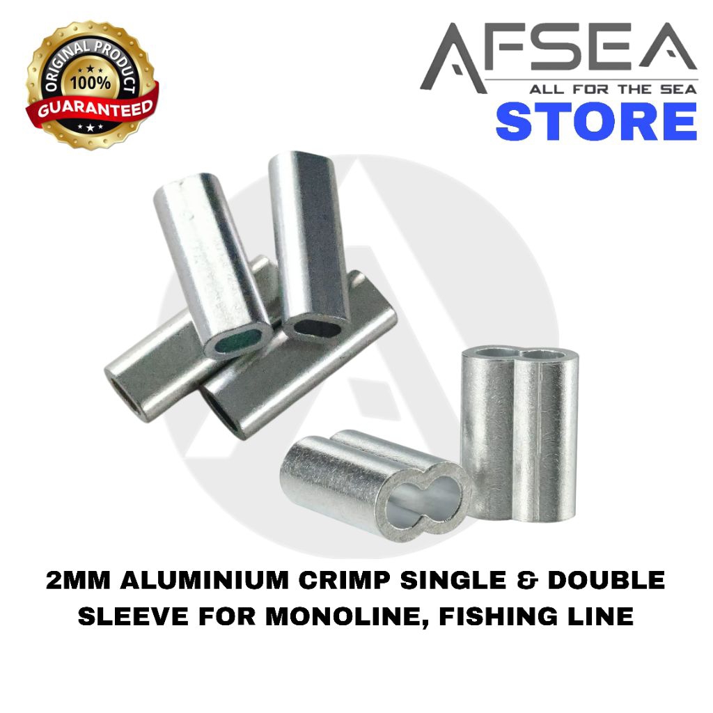 Jual 2MM KLEM / CRIMP ALUMINIUM SINGLE & DOUBLE SLEEVE FOR MONOLINE ...