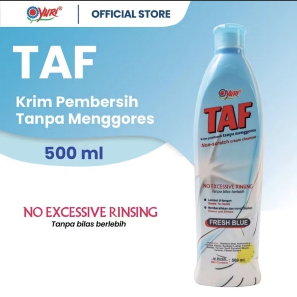 Jual YURI TAF Fresh Blue Krim Pembersih 500 ml | Shopee Indonesia