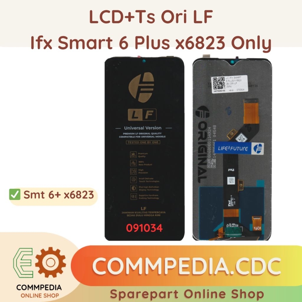 Jual LCD+Ts Ifx x6823 Smart 6 Plus Only | Shopee Indonesia