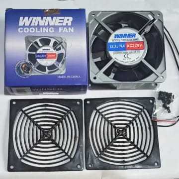 Jual Kipas AC COOLING FAN Besi Besar 12X12cm AC 220V Terbaik | Shopee ...
